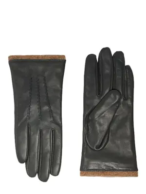 DENTS Lorraine Leather Gloves - Charcoal