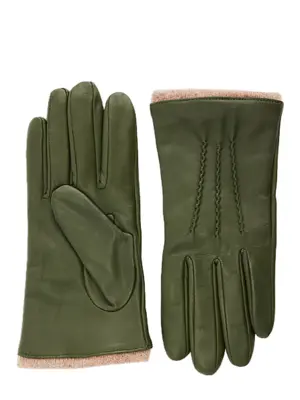 DENTS Lorraine Leather Gloves - Sage