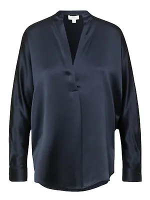 Vince Relaxed-fit Silk Blouse - Coastal