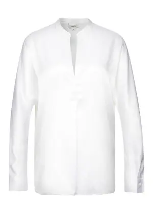 Vince Relaxed-fit Silk Blouse - Optic White