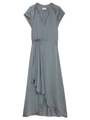 Zadig&Voltaire Satin Midi Dress Iron
