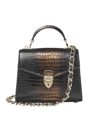 ASPINAL OF LONDON Mayfair Midi Bag - Black