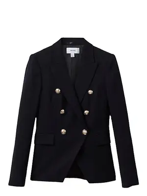 REISS REISS Tally Double-Breasted Blazer Navy