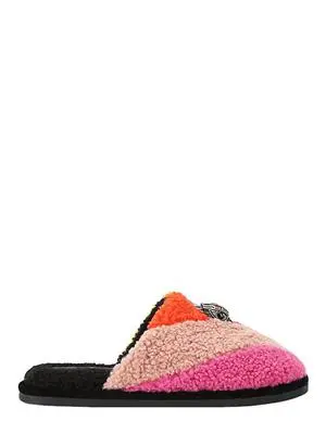 Kurt Geiger Kensington Striped Faux-shearling Slippers - Mult/other