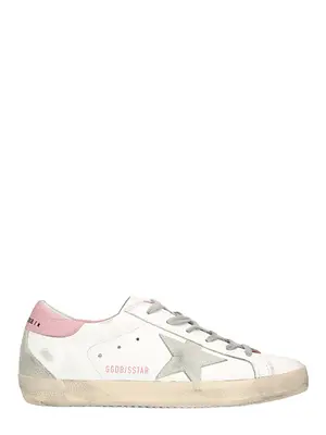 GOLDEN GOOSE Superstar Star-applique Low-top Leather Trainers - White/comb