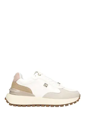 Kurt Geiger Louisa Logo Faux-Leather Low-Top Trainers White/comb