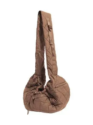 MAXBONE Quilted Woven Sling Dog Carrier - Camel