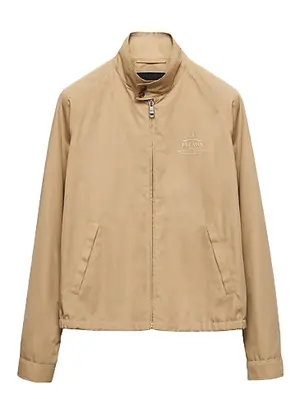 PRADA Lettered Logo-Print Nylon Jacket