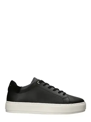 Kurt Geiger Laney2 Foil-logo Leather Low-top Trainers - Black