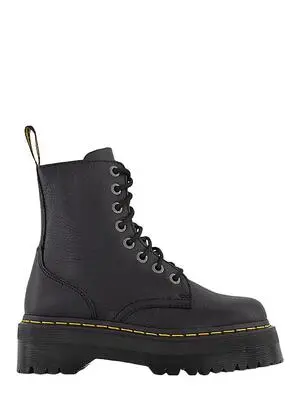 Dr. Martens Jadon Iii Platform Leather Boots - Black Pisa