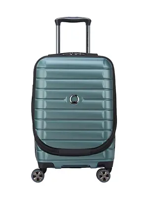 DELSEY Front Pocket Suitcase 55cm - Green