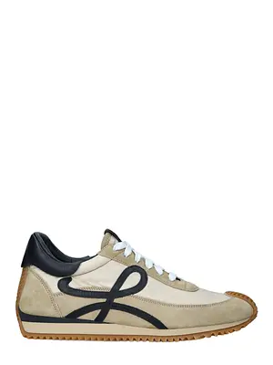 Loewe Flow Runner Monogram Trainers Beige Comb