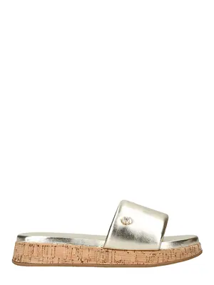 Carvela Cloud Metallic Faux-leather Mules - Gold