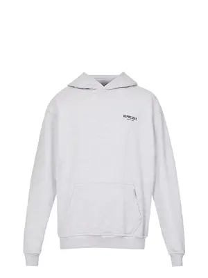 REPRESENT Owners' Club Graphic-print Relaxed-fit Hoody - Ash Grey Black