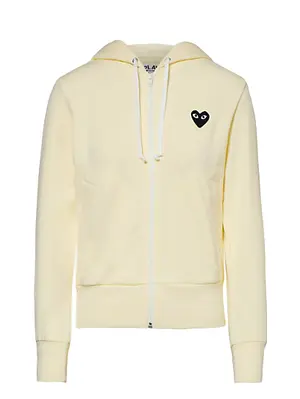 Play Comme Des Garcon Comme Des Garçons PLAY Big Heart Logo Hoody Ivory