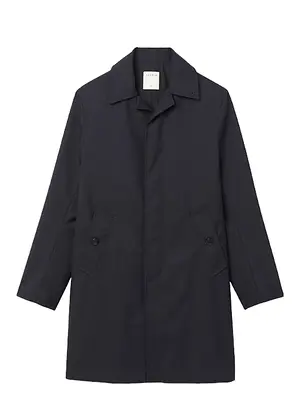 Sandro Collared Waterproof Shell Coat - Bleus