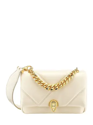 BVLGARI Serpenti Maxi Cabochon Small Cross-body Bag - White