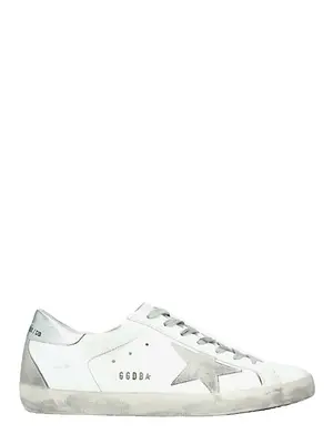 GOLDEN GOOSE Superstar Distressed Leather Low-top Trainers - White/oth