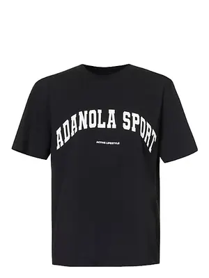 ADANOLA Core Relaxed-fit Cotton-jersey T-shirt - Black