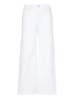 Paige Anessa Wide-leg Stretch-denim Jeans - Crisp White