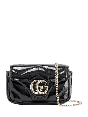 Gucci Mini Marmont Quilted Leather Cross-body Bag - Black/black