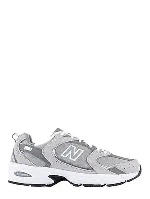 NEW BALANCE Logo-embossed Low-top Trainers - Raincloud Grey White