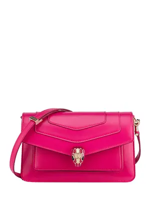 BVLGARI Bvlgari Serpenti Forever East-West Shoulder Bag Fuchsia