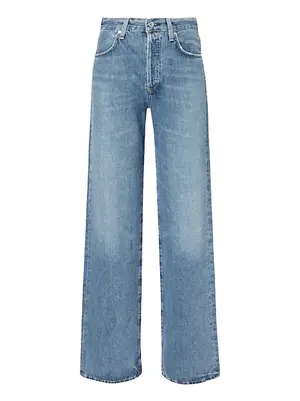 Citizens Of Humanity Annina Wide-leg Mid-rise Denim Jeans - Starsign (med Ind)