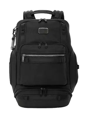 Tumi Renegade Ballistic-nylon Backpack With Front-pocket And Top-handle - Black