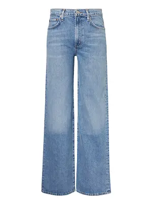AGOLDE Harper Straight-leg Mid-rise Jeans - Flash (med Marble Ind)