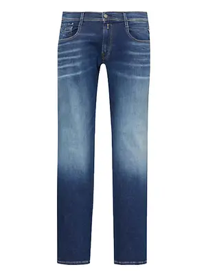REPLAY Anbass Regular-fit Slim-leg Jeans - Dark Blue