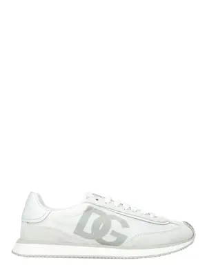 Dolce & Gabbana Aria Branded Trainers - White