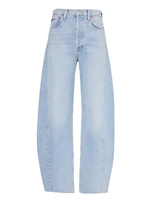 AGOLDE Luna Faded-wash Denim Jeans - Void (lt Indigo)
