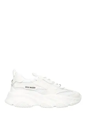 Steve Madden Possession Chunky-sole Mesh Trainers - White