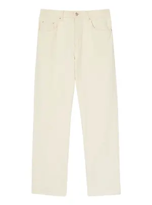 Sandro Straight-leg Cotton Jeans - Naturels