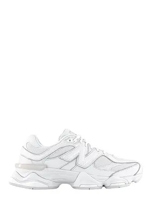 NEW BALANCE 9060 Leather And Mesh Trainers - White White White