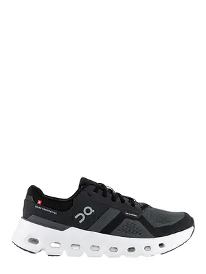 On Cloudrunner 2 Cushioned-Sole Low-Top Trainers Eclipse Black