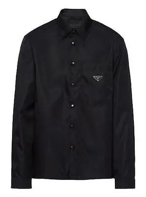 Prada Re-nylon Brand-plaque Polyamide Shirt - Black