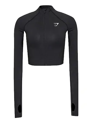 GYMSHARK Vital Seamless 2.0 Stretch-jersey Jacket - Black Marl