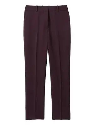 REISS Gabi Slim-leg Trousers - Berry