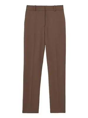 REISS Gabi Slim-leg Trousers - Mink Neutral