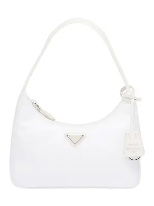 Prada Re-edition 2000 Nylon Shoulder Bag - White