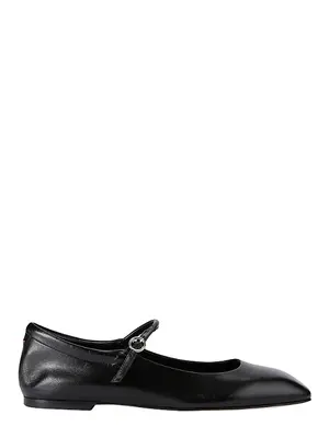 AEYDĒ Uma Square-Toe Leather Pumps