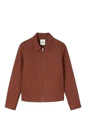 Sandro Cotton Harrington Jacket - Terra