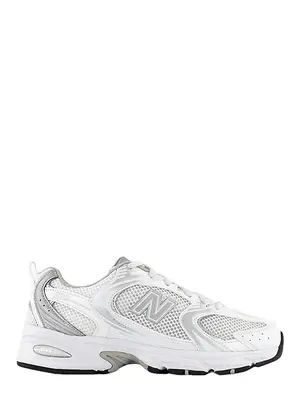 NEW BALANCE Mr530 Logo-embossed Low-top Trainers - White Silver