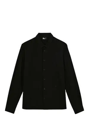 The Kooples Classic-collar Regular-fit Woven Shirt - Black