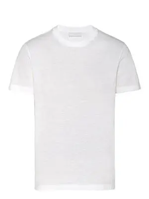 Prada Slim-fit Crew-neck Cotton T-shirts Pack Of Three - White