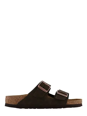 BIRKENSTOCK Arizona Double-strap Leather Sandals - Mocha Suede