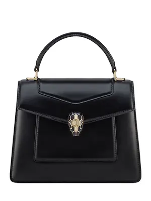 BVLGARI Serpenti Forever Top-handle Bag - Black