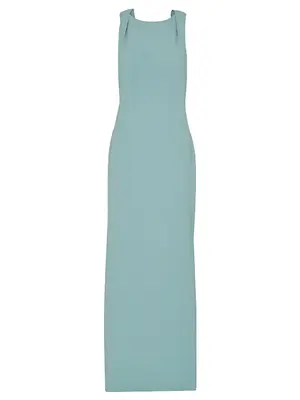 Whistles Tie Back Maxi Dress - Light Green